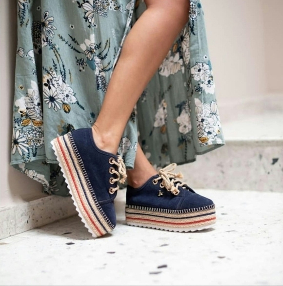 clap duck | Shoes | Clap Duck Espadrille Platform Sneakers | Poshmark